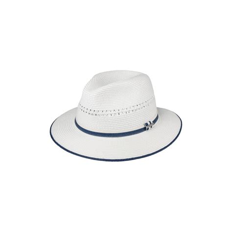 Hat Fedora Alfa White Viscose Stetson Reference 12115 Chapellerie