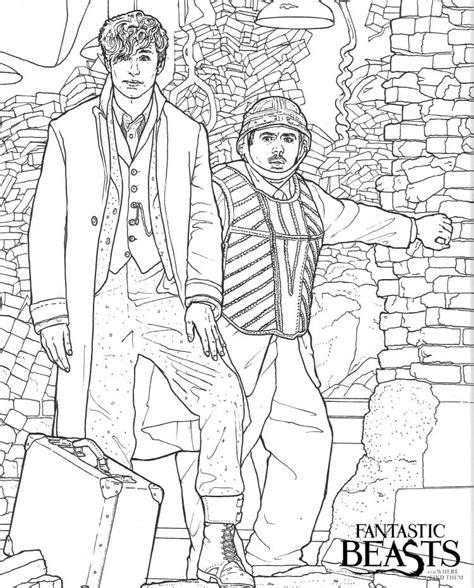 Newt Scamander 2 Coloring Play Free Coloring Game Online