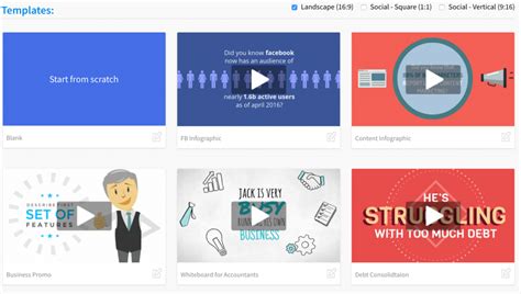 Choose A Template Video Marketing Growth Blog Raw Shorts