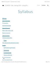 Compsci Spring Using Data Structures Syllabus Pdf