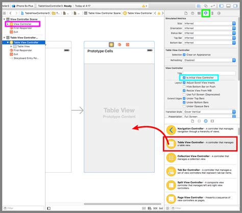 【swift】table View Controllerの使い方。table Viewとの違いを把握する。swift 21、xcode 7