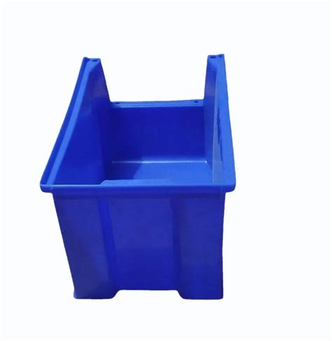 Blue Plastic Bin Box Sizedimension 8 X 6 X 4 Inch L X W X H At