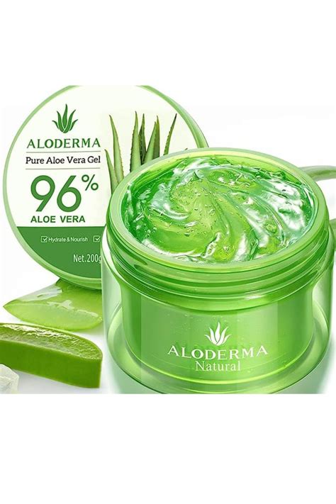 Aloderma Organic Aloe Vera Gel For Face Made Within 12 Hours Of Harvest