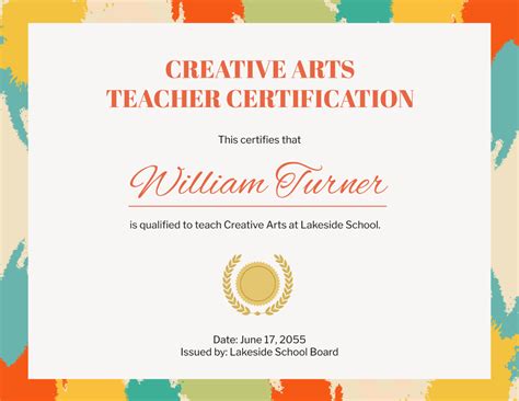 Free Printable Teacher Certificate Templates To Customize Online