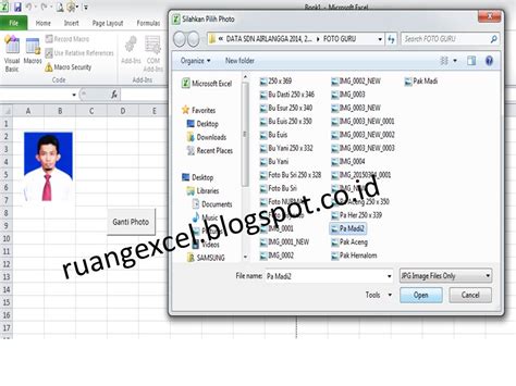 Cara Membuat Tombol Insert Gambar Di Excel Hongkoong