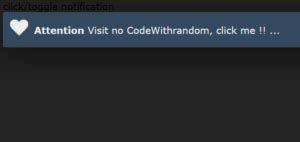 Css Notifications Examples