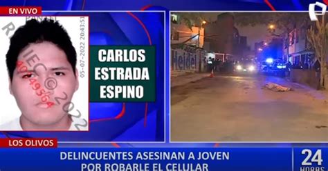 Joven Fue Asesinado A Balazos Por Resistirse Al Robo De Su Celular En