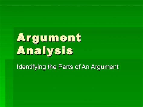 Pdf Intro To Argument Analysis Dokumen Tips
