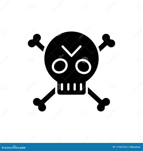 海盗标志黑色象概念 盗版标志平的传染媒介标志，标志，例证 向量例证 插画 包括有 指南针 标志 117527310
