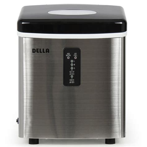 Della Portable Ice Maker Easy Touch Buttons Digital 2 Selectable Cube