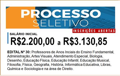 Colégio abre Processo Seletivo para professores de diversas áreas salários até R