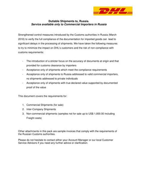 Authorization Letter Sample Dhl