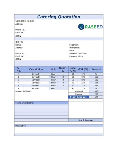 Quotation Format Quotation Formats Free Download