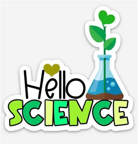 Hello Science Sticker Etsy