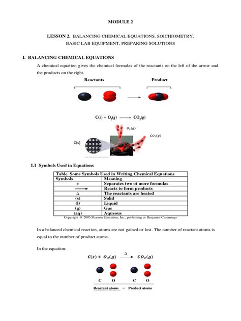 Module 2 Lesson 2 Concentrations And Stoichiometry Pdf
