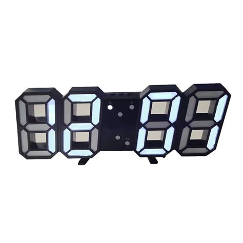 3d Led Digital Wall Alarm Clock Led Light Nightlight Decor Clocks