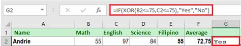Excel Logical Function And Or Not And Xor