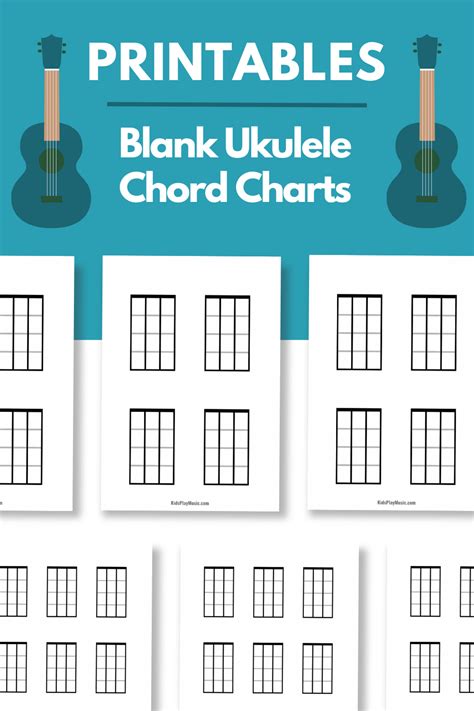 Blank Ukulele Chord Chart Sheets Blank Ukulele Chord Worksheet Tpt