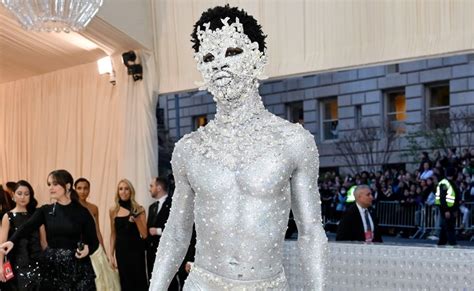 Met Gala Lil Nas X Appears In Nothing But A Thong For Guts And Glory