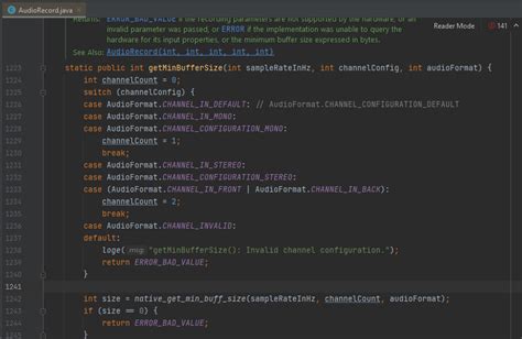 Java How To Parse Audio Format AudioFormat CHANNEL OUT MONO To AudioRecord GetMinBufferSize