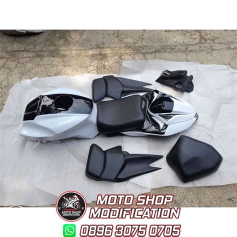 Cover Kondom Tangki Body Belakang Model Ninja Fi PNP Yamaha Byson