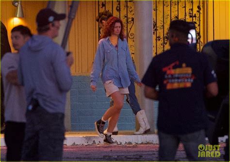 Zendaya Spotted On Late Night Euphoria Shoot For Season 3 Photo