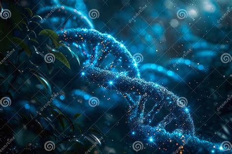 Abstract Structure Of Dna Molecule On Blurred Background Dna Double Helix Structure Human