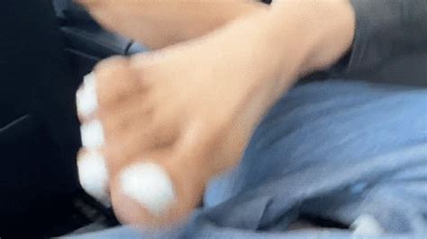 Her Beautiful Feet Dominating Footjob White Toes Big Cumshot A1fetishh