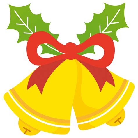 「リボンで飾られたクリスマスベル」 無料イラスト イラストareira