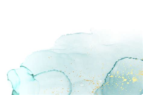 추상적인 파란색 잉크 파와 황금 물빛이 있는 수채화 배경 0명에 대한 스톡 벡터 아트 및 기타 이미지 0명 감사합니다 금