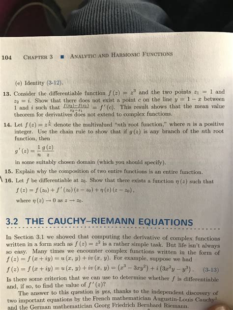 Solved CHAPTER ANALYTIC AND HARMONIC FUNCTIONS E Chegg