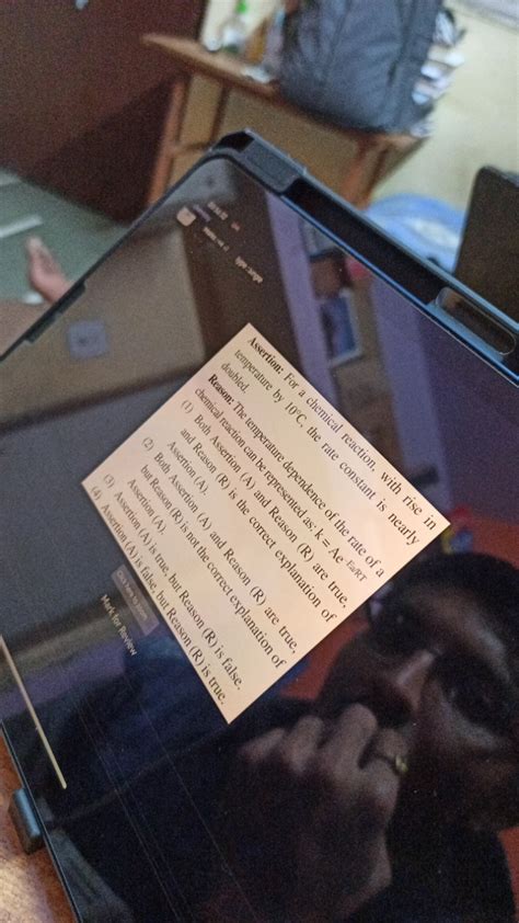 D Type Single Assertion For A Chemical Reaction With Rise In Temperatur