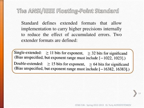Ppt Advanced Computer Arithmetic Floating Point Arithmetic Week 3