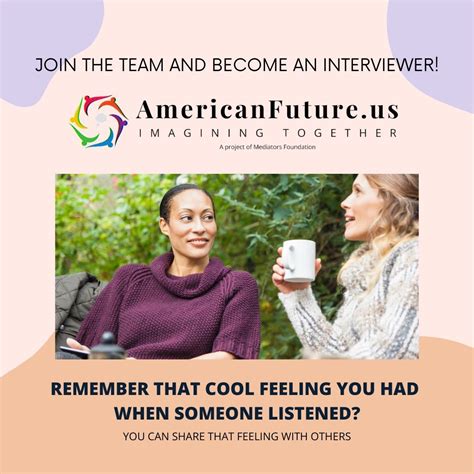 Become An American Future Interviewer
