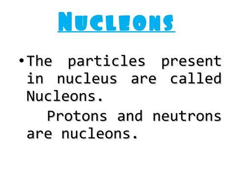 Structure Of Atom Igcse Ppt