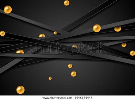 Tech Vector Graphic Design Black Stripes Stock Vector Royalty Free 1446154448 Shutterstock