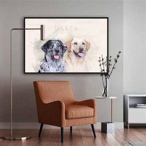 Haustier Portrait AQUARELLS Personalisiert Mit Etsy