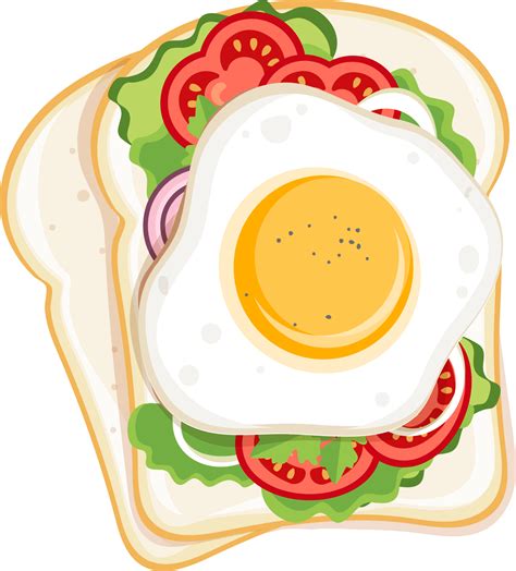 Breakfast Delicious Bread Eggs 16326641 Png