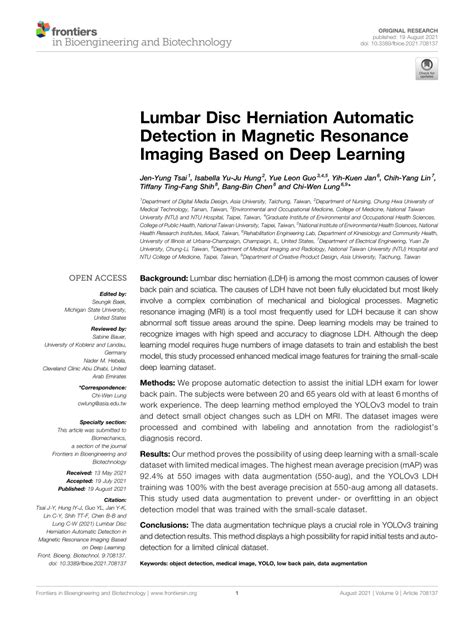 Pdf Lumbar Disc Herniation Automatic Detection In Magnetic Resonance