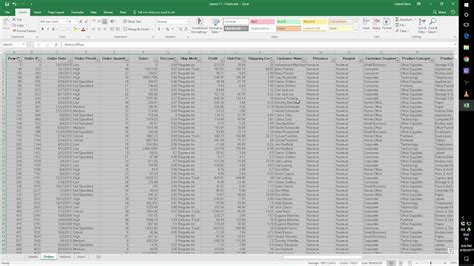 Excel Lesson 11 Youtube