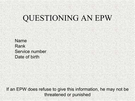 Epw Handling Ppt