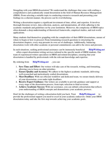 Hrm Dissertation Ideas Pdf Human Resource Management Thesis