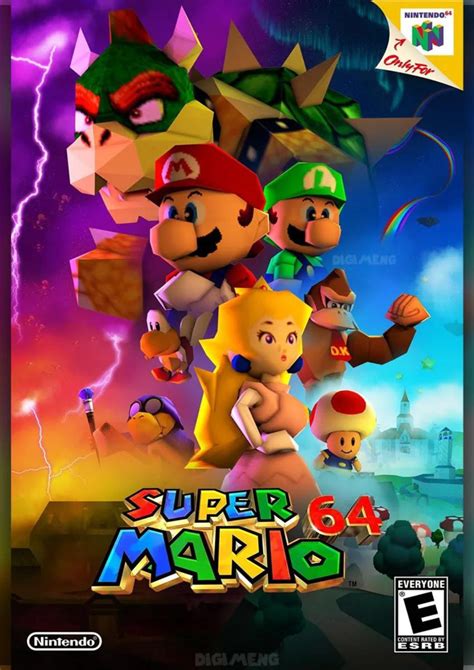 Super Mario Bros Artista Recria Pôster Do Filme No Estilo Nintendo 64