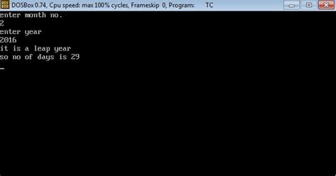 C Programing Program To Find Out Number Of Days In A Month Using