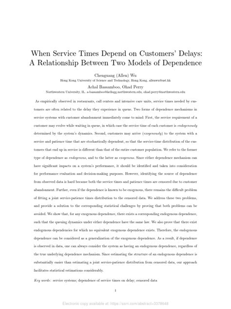dependence structure pdf