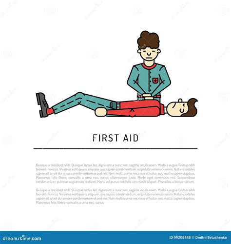 Emergency Cpr First Aid Cartoon Vector 49716207