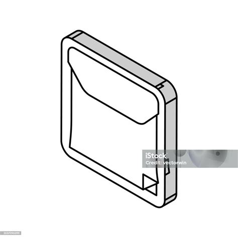 노트 디스펜서 아이소 메트릭 아이콘 벡터 일러스트 레이 션 노트북에 대한 스톡 벡터 아트 및 기타 이미지 노트북 등측투영법 매트 실내 장식 Istock