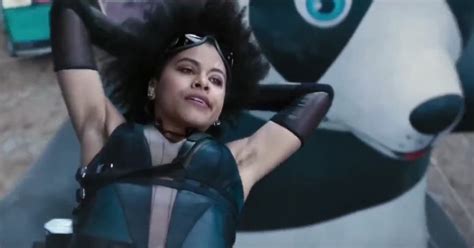 Deadpool 2 Zazie Beetz Talks About Dominos Unshaven Armpits