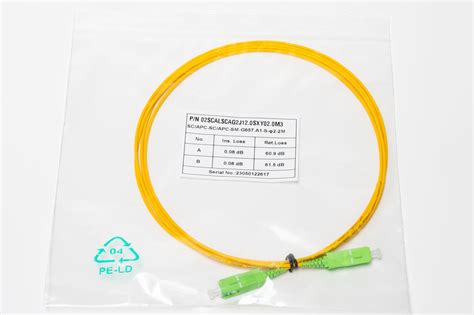 Fiber Patchcord SC APC SC APC SM G657 A1 Simplex 2 0mm LSZH Shaxon Industries