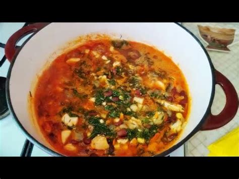 Тушеная куриная грудка с фасолью и овощами. - YouTube